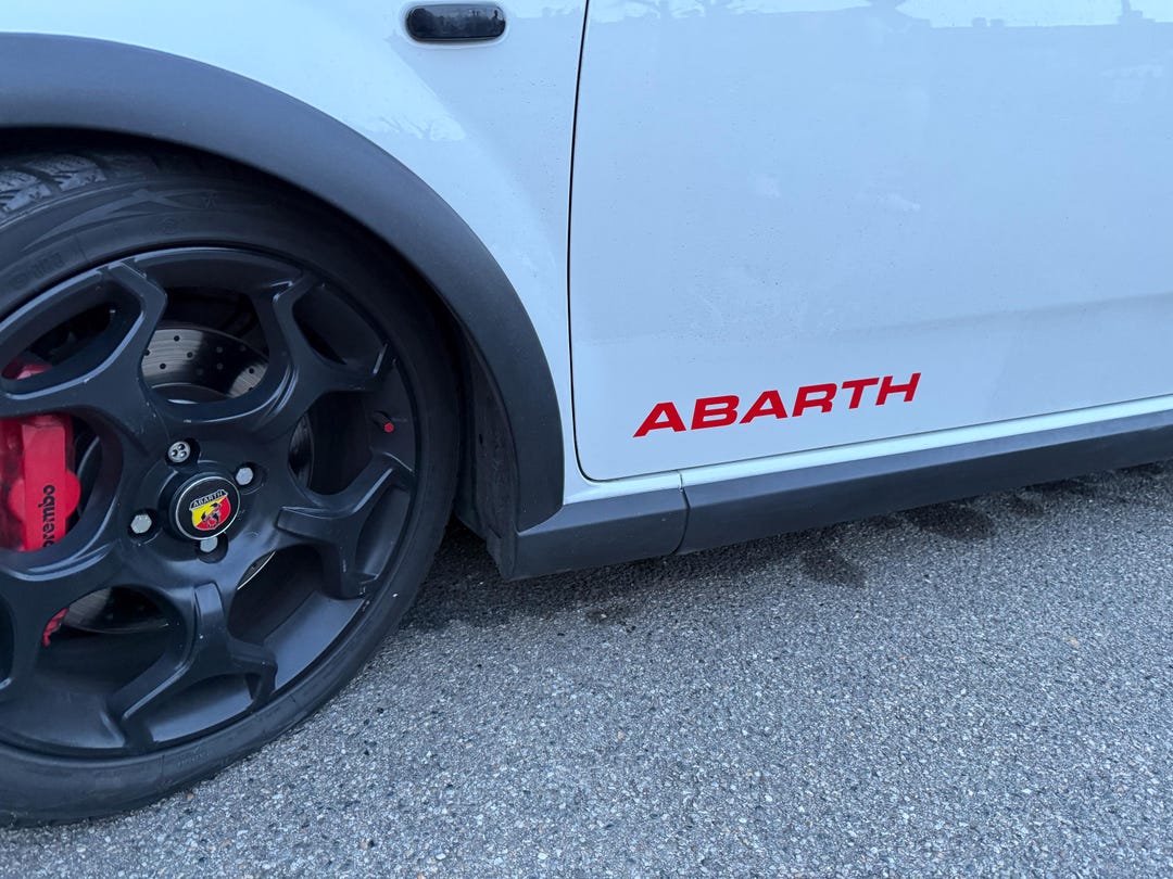 2x ABARTH Logo Sticker 38 X 4.2 Cm, All Sizes Available - 2x ABARTH ...