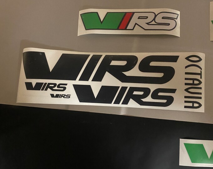 Skoda Octavia VRS Logo Sticker Sticker - All Colors and Measures ...