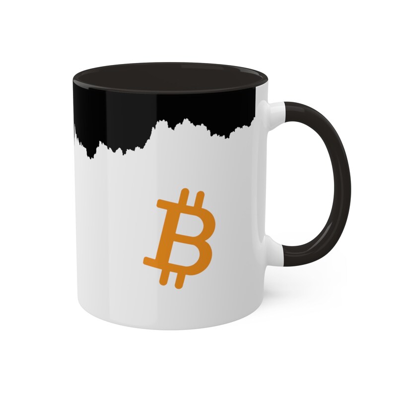 Bitcoin Chart Mug, Bitcoin Mug, Logarithmic Price Chart Mug Design ...