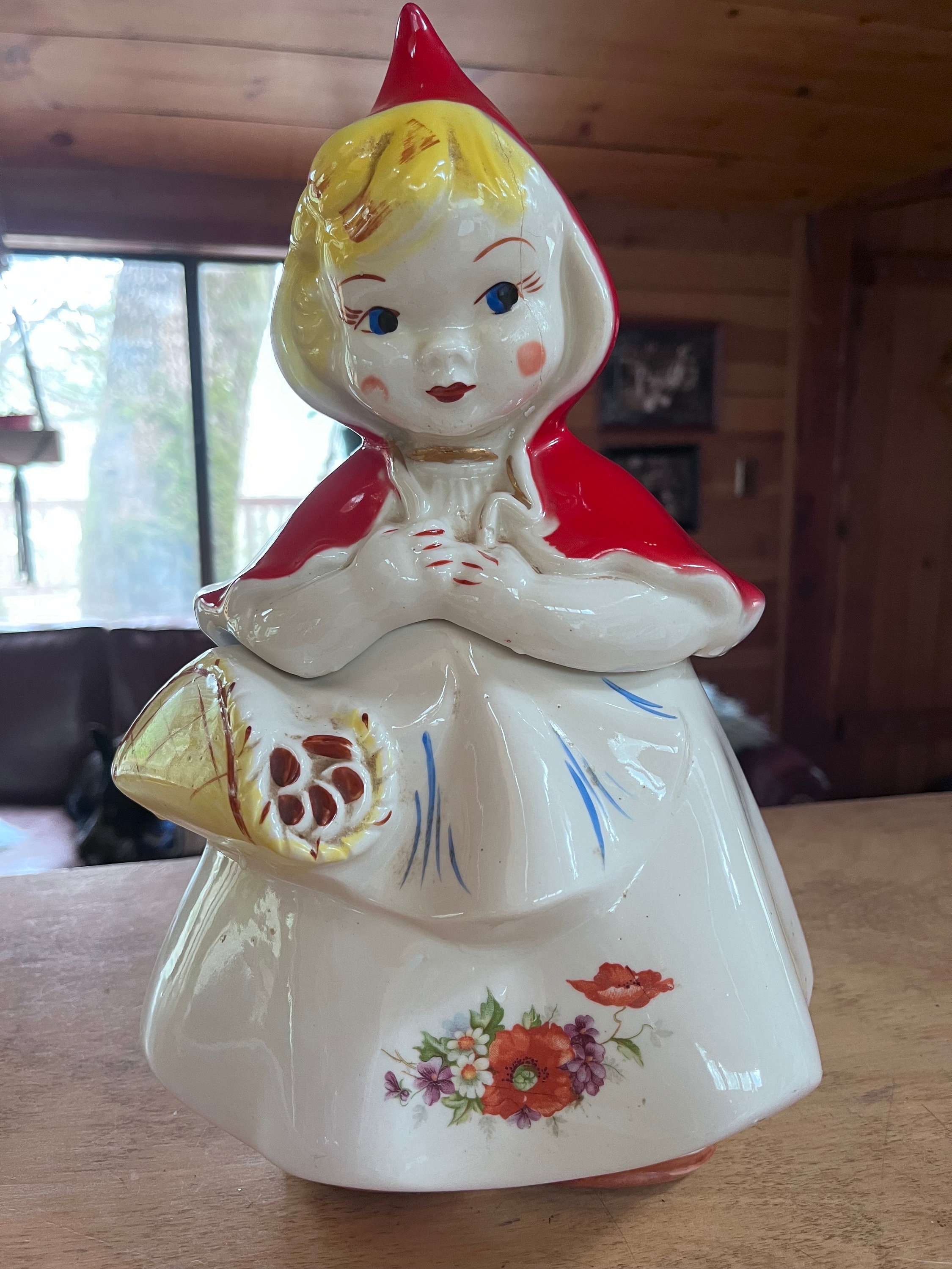 1940s Little Red Riding Hood Cookie Jar - Etsy