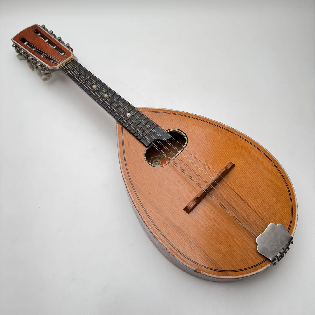Vintage Wooden 8-string Mandoline by Plum Blossoms - Etsy