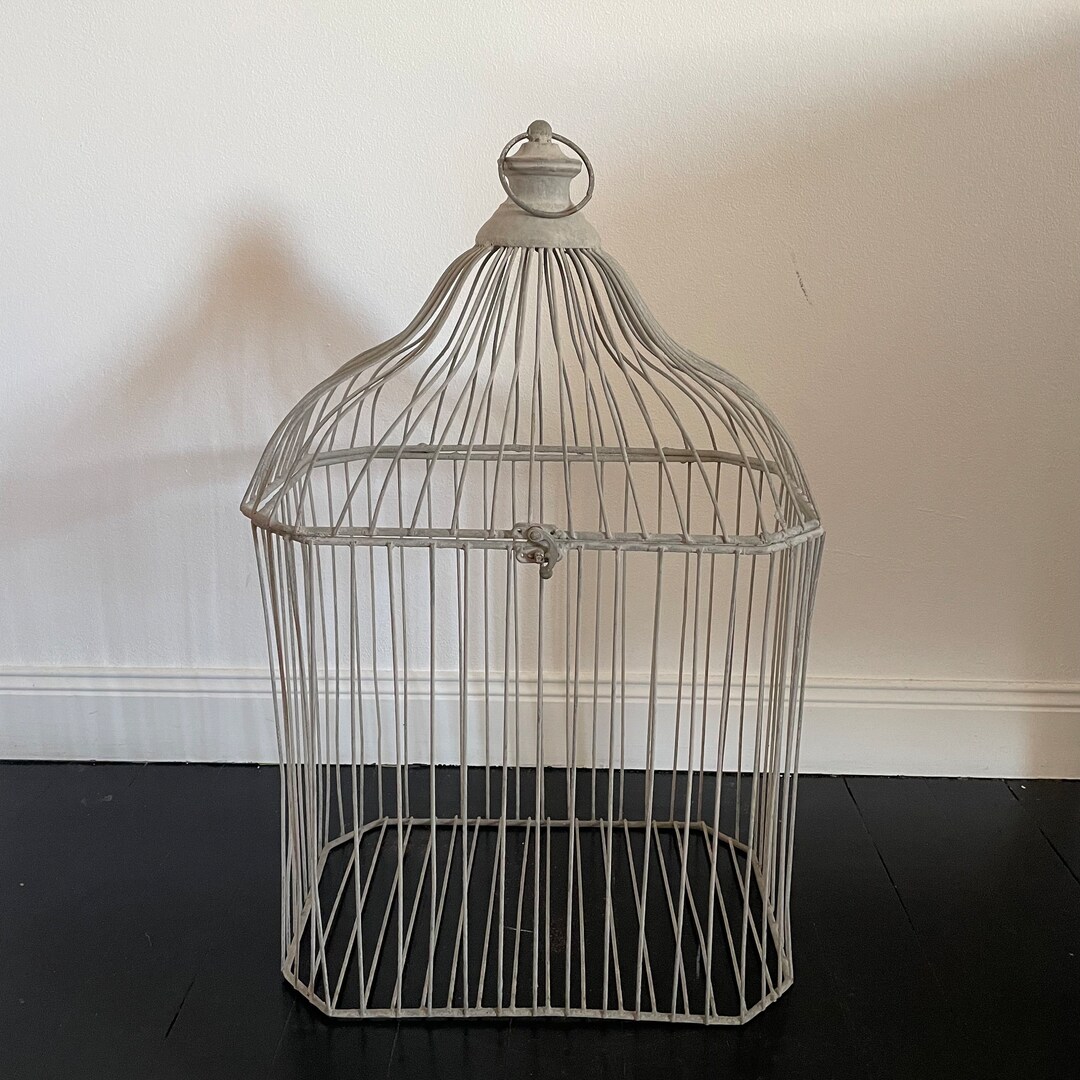 Vintage Metal Bird Cage - Etsy