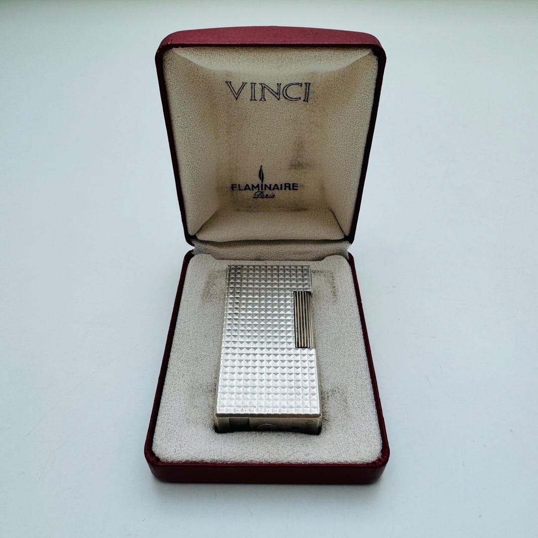 Vintage Vinci Flaminaire Silver Lighter – Made in France - Etsy