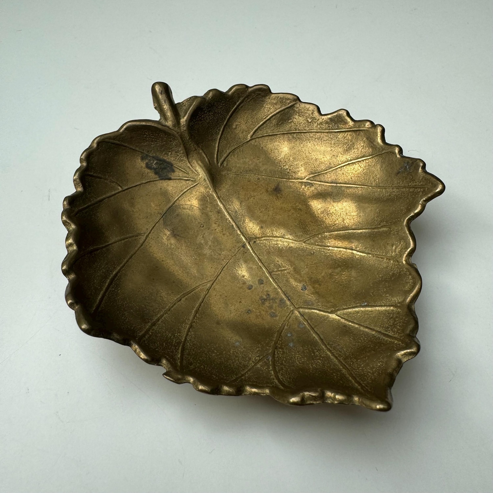 Vintage Small Brass Maple Leaf Tray - Etsy