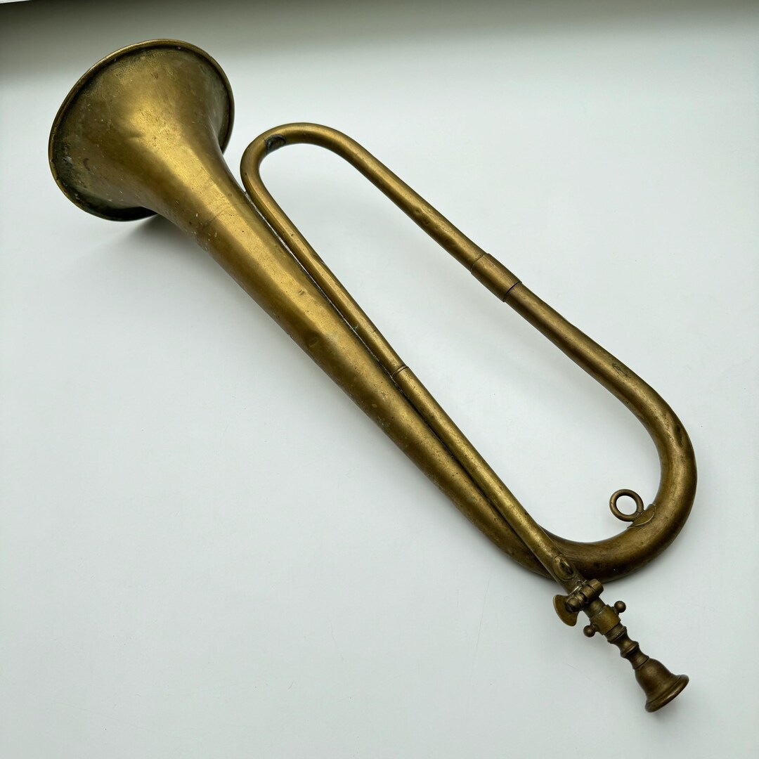 Antique Couesnon Army Bugle Trumpet - Etsy