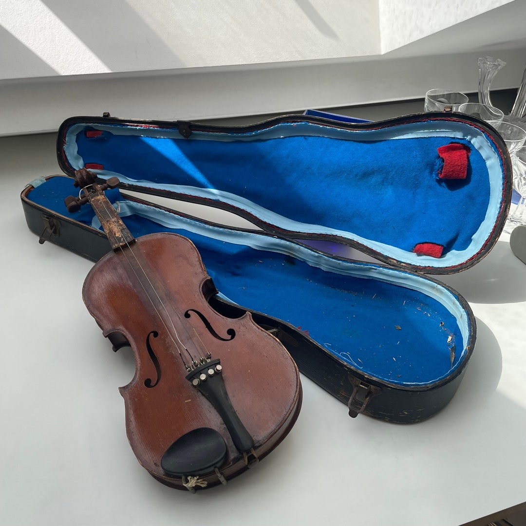 Vintage Small Violin for Kids With Original Case - Unique Decor Piece ...