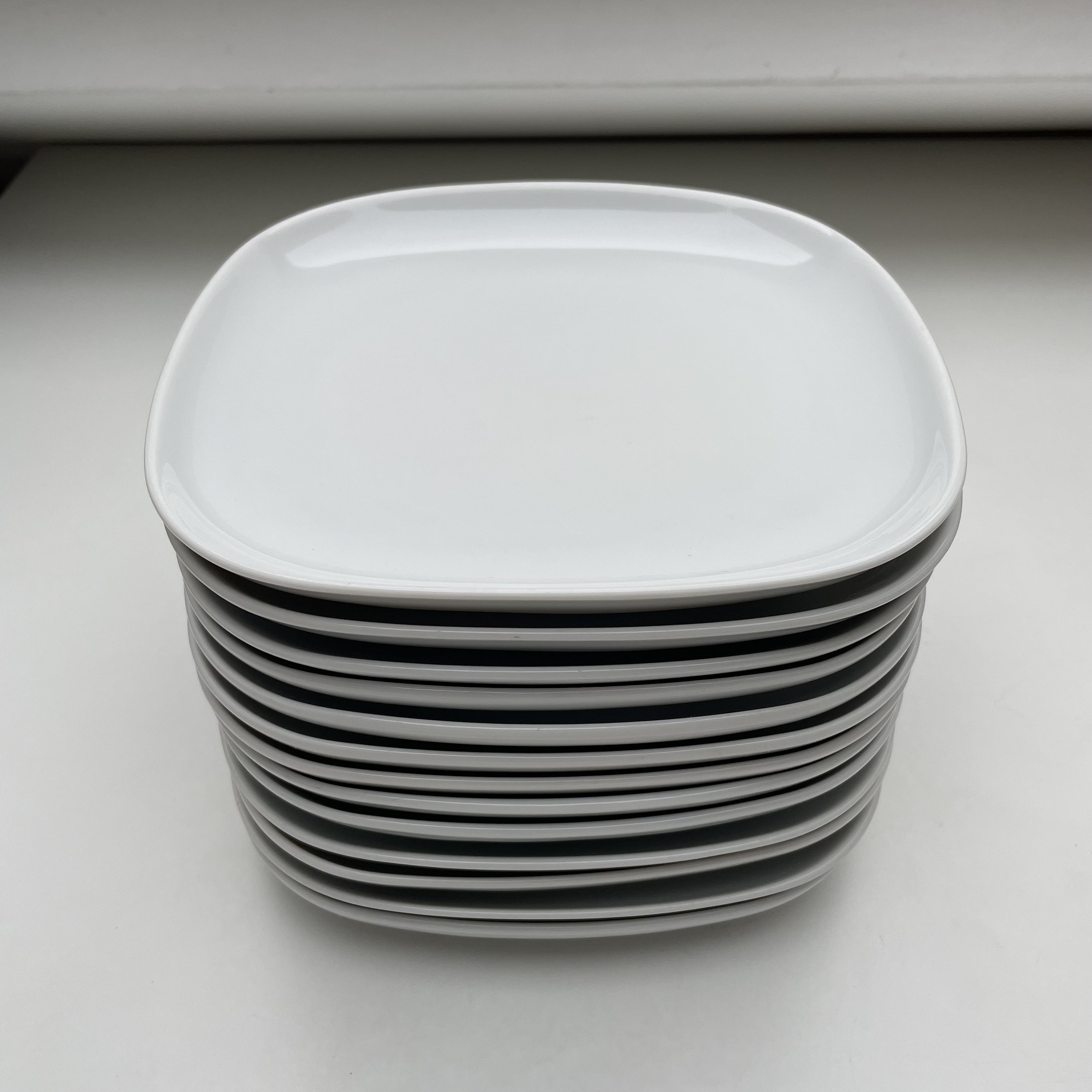 Ikea 365 Square Porcelain Dessert Plates Susane Pryke Design - Etsy