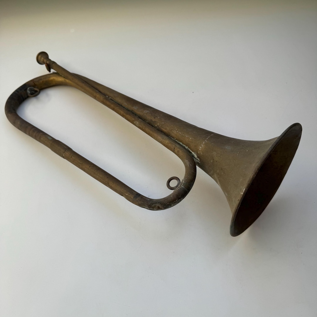 Vintage Pelisson Cavalry Trumpet – French Military Bugle, Collectible ...