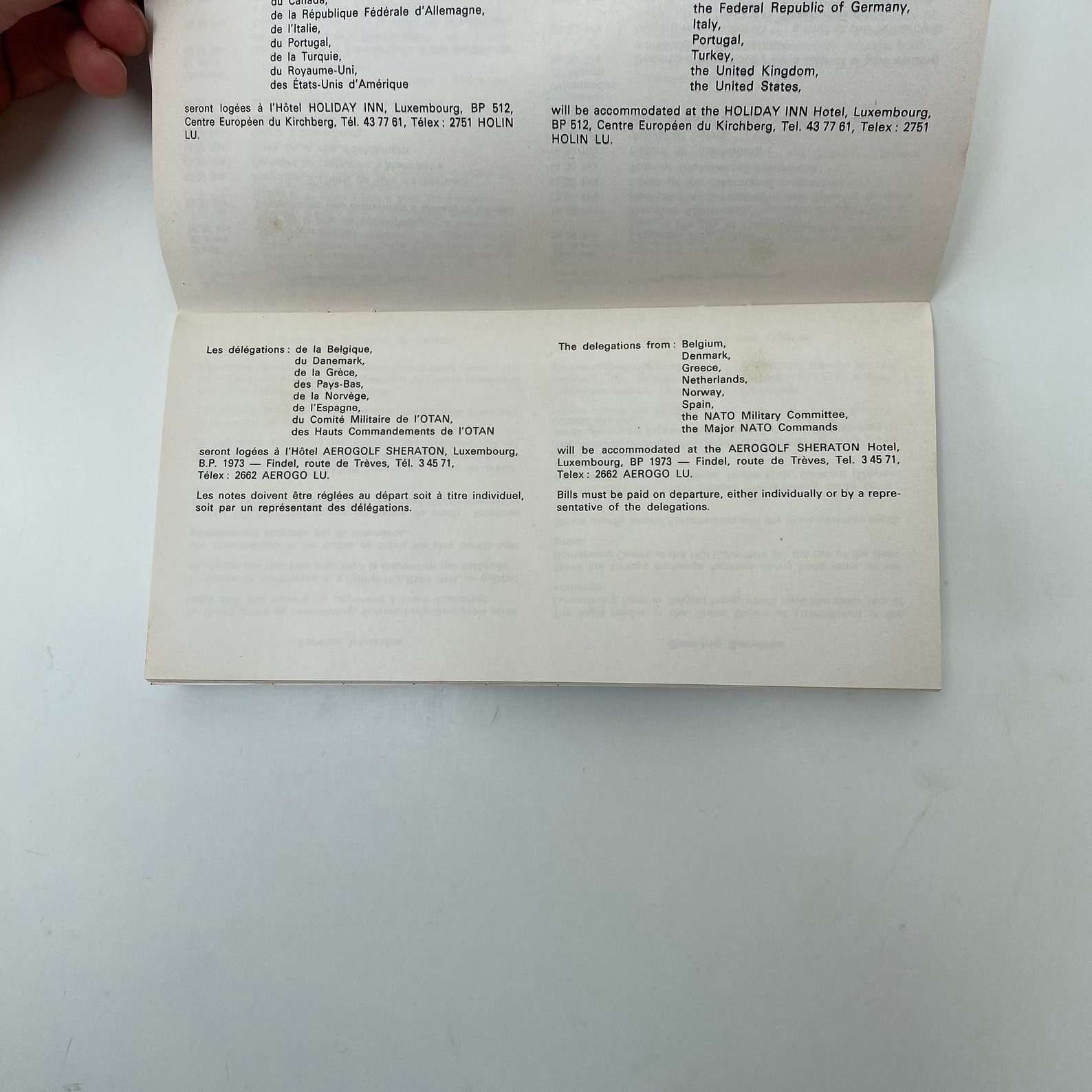 Nato Conference Handbook Luxembourg March 1985 37th N.P.G Meeting - Etsy