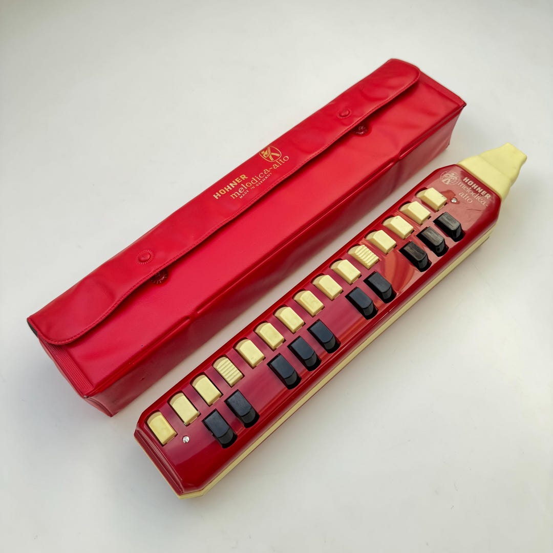 Vintage Hohner Alto Melodica Harmonica/flute - Red, 1970s - Etsy