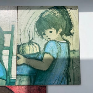 Set of 3 Wooden Prints - Reproductions of Jaklien Moerman Paintings - Etsy