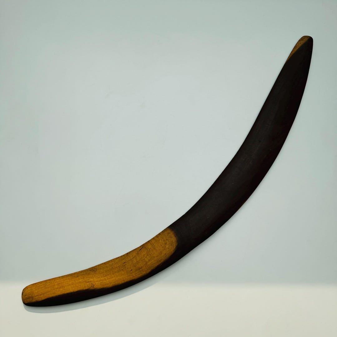 Authentic Aboriginal Mulga Wood Boomerang - Etsy