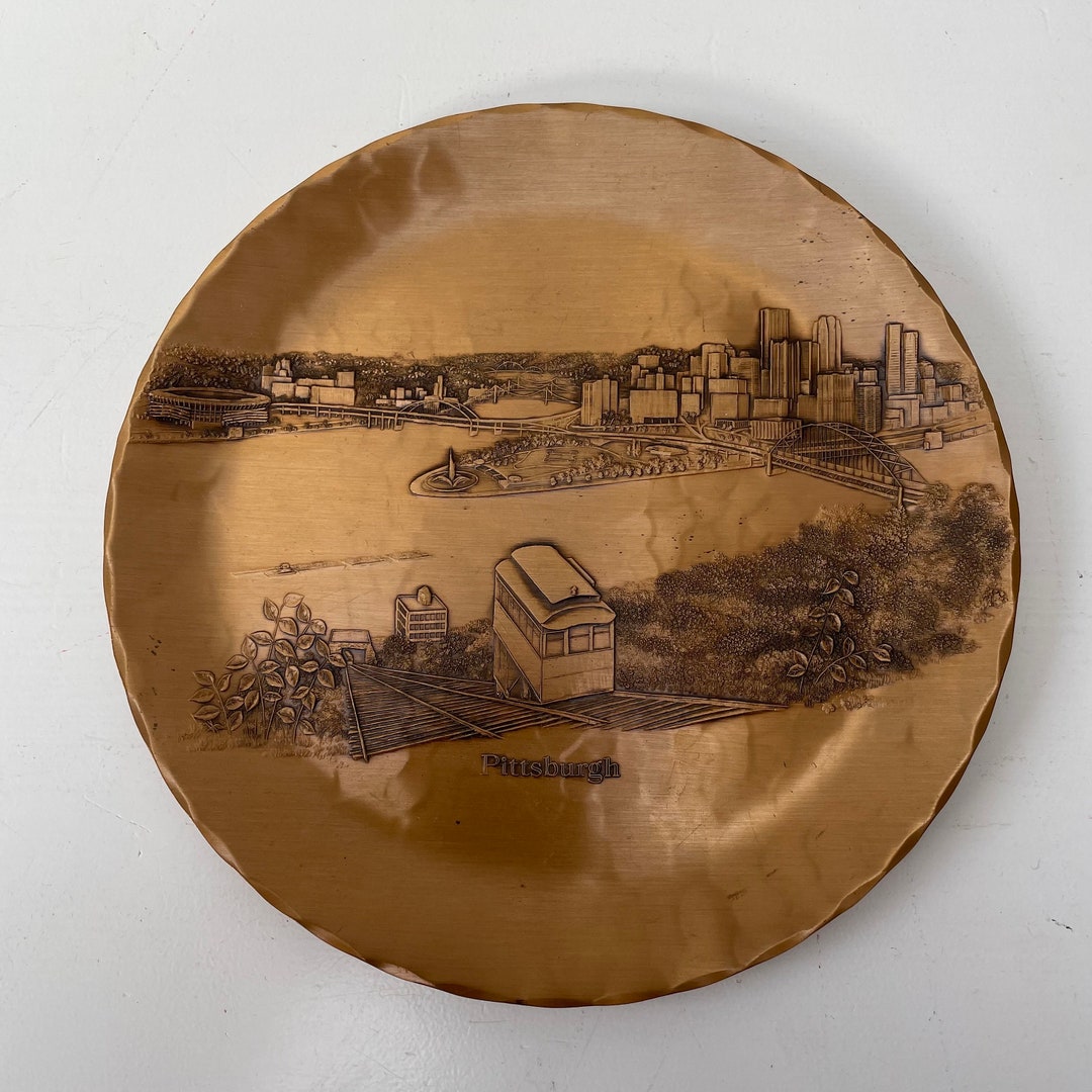 Pittsburgh Wendell Ausgust Solid Bronze Plate - Etsy