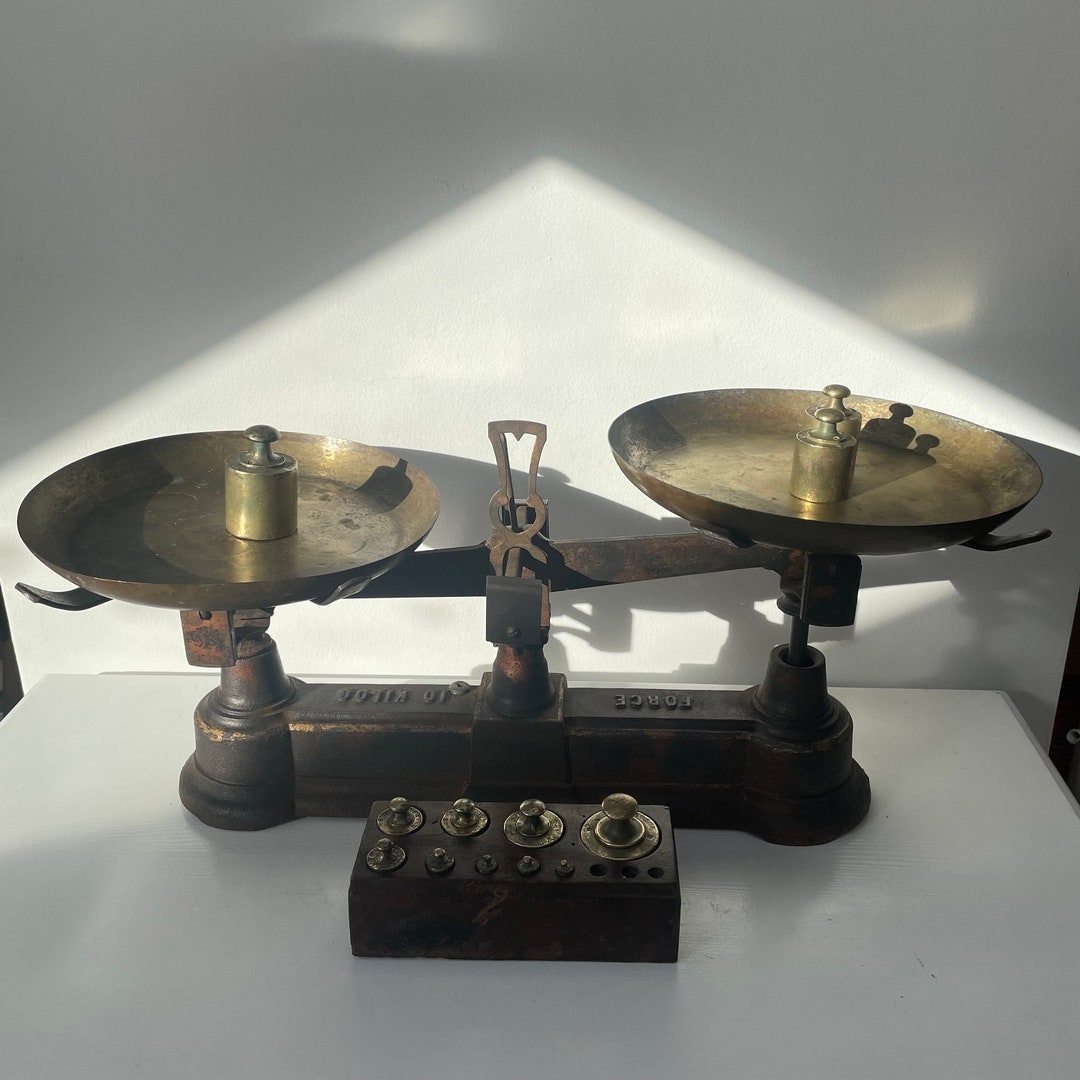 Ancient Cast Iron Pan Scale - Etsy