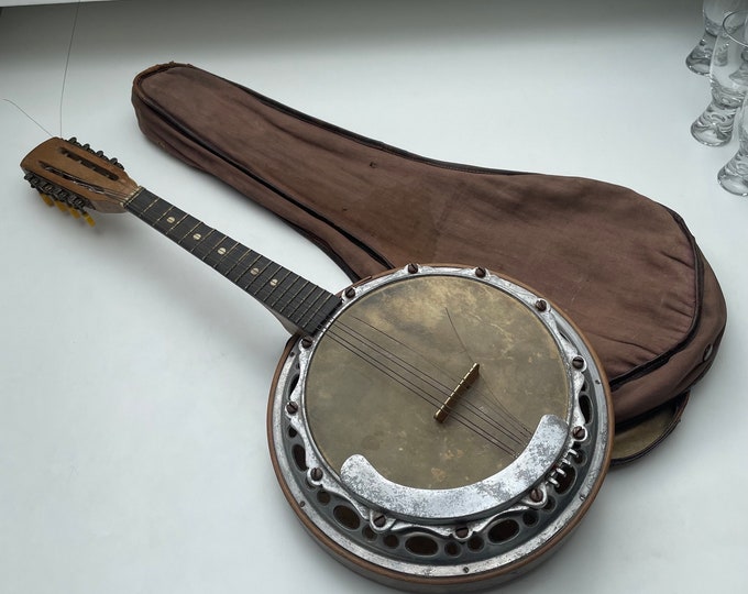 Antique 1920s Banjo-mandolin - Rare 8-string Vintage Instrument - Etsy