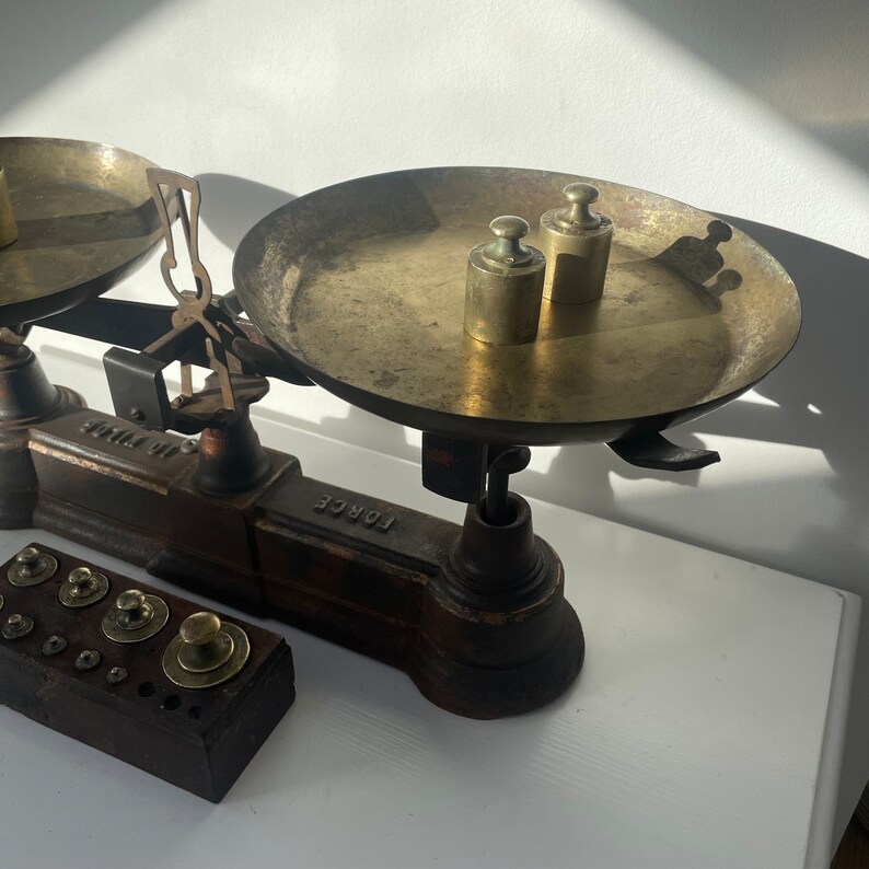 Ancient Cast Iron Pan Scale - Etsy