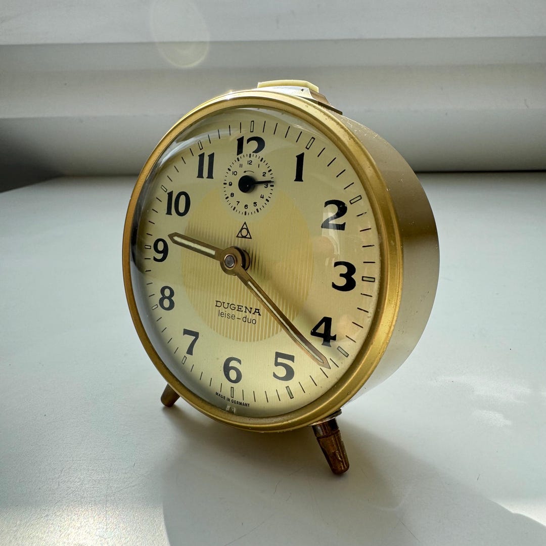 Vintage Dugena Alarm Clock - Made in Germany - Etsy