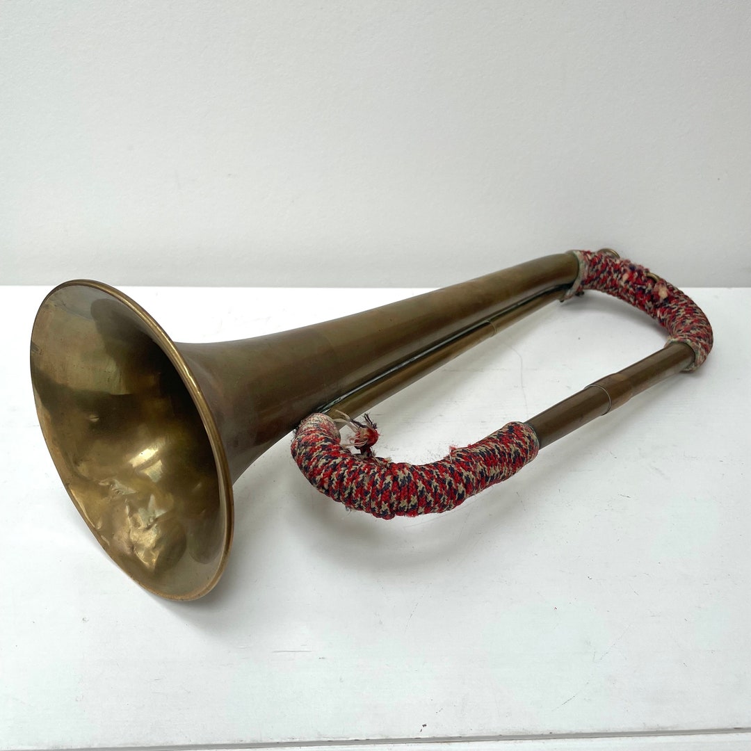 Antique Brass Bugle Couesnon, Paris - Etsy