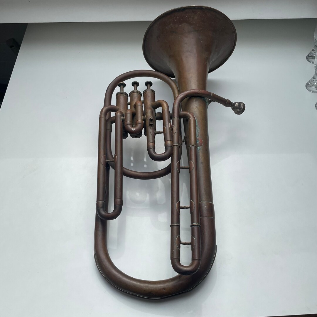 Vintage Brass Euphonium by Jérôme Thibouville LAMY Early 20th Century ...