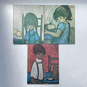 Set of 3 Wooden Prints - Reproductions of Jaklien Moerman Paintings - Etsy