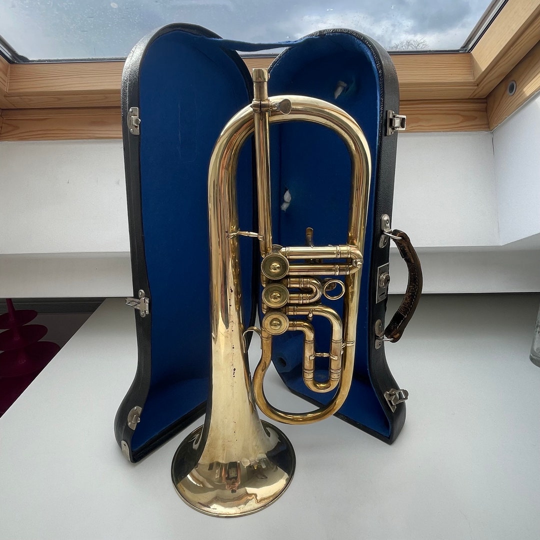 Vintage Flugelhorn - 3 Valve, Made in Germany, Original Hard Case - Etsy