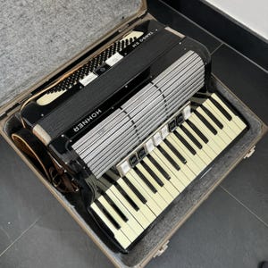 Vintage Hohner Tango II M Button Accordion: 96 Bass, Made in Germany ...