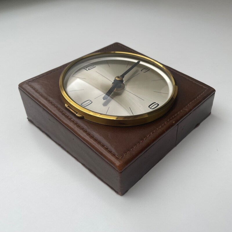 Leather Wall Clock - Etsy