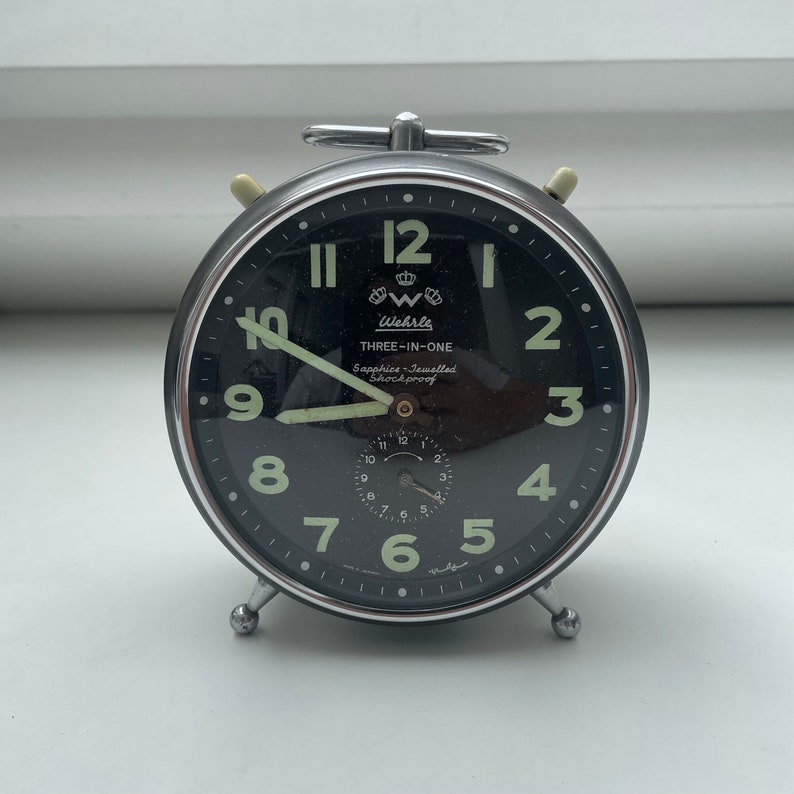 Vintage Rare Wehrle Three-in-one Alarm Clock - 1960s Germany - Etsy