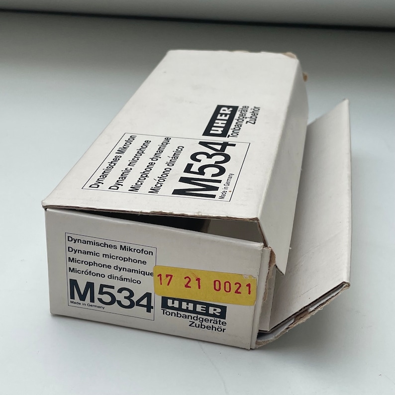 Vintage Uher M534 Dynamic Microphone 1970s, Made in Germany - Etsy
