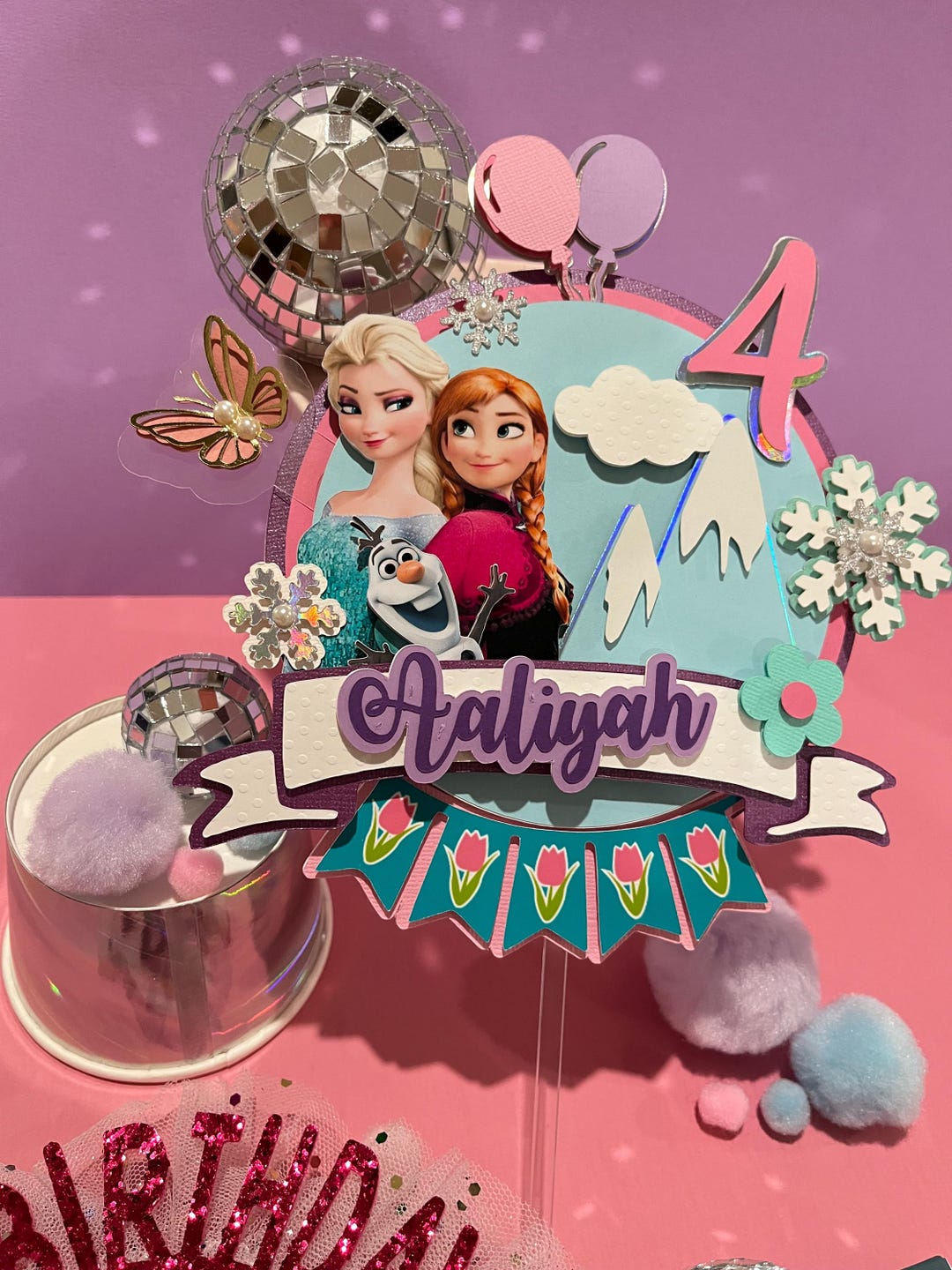 Frozen Cake Topper / Frozen 3D Topper / Frozen Topper / Frozen Birthday ...