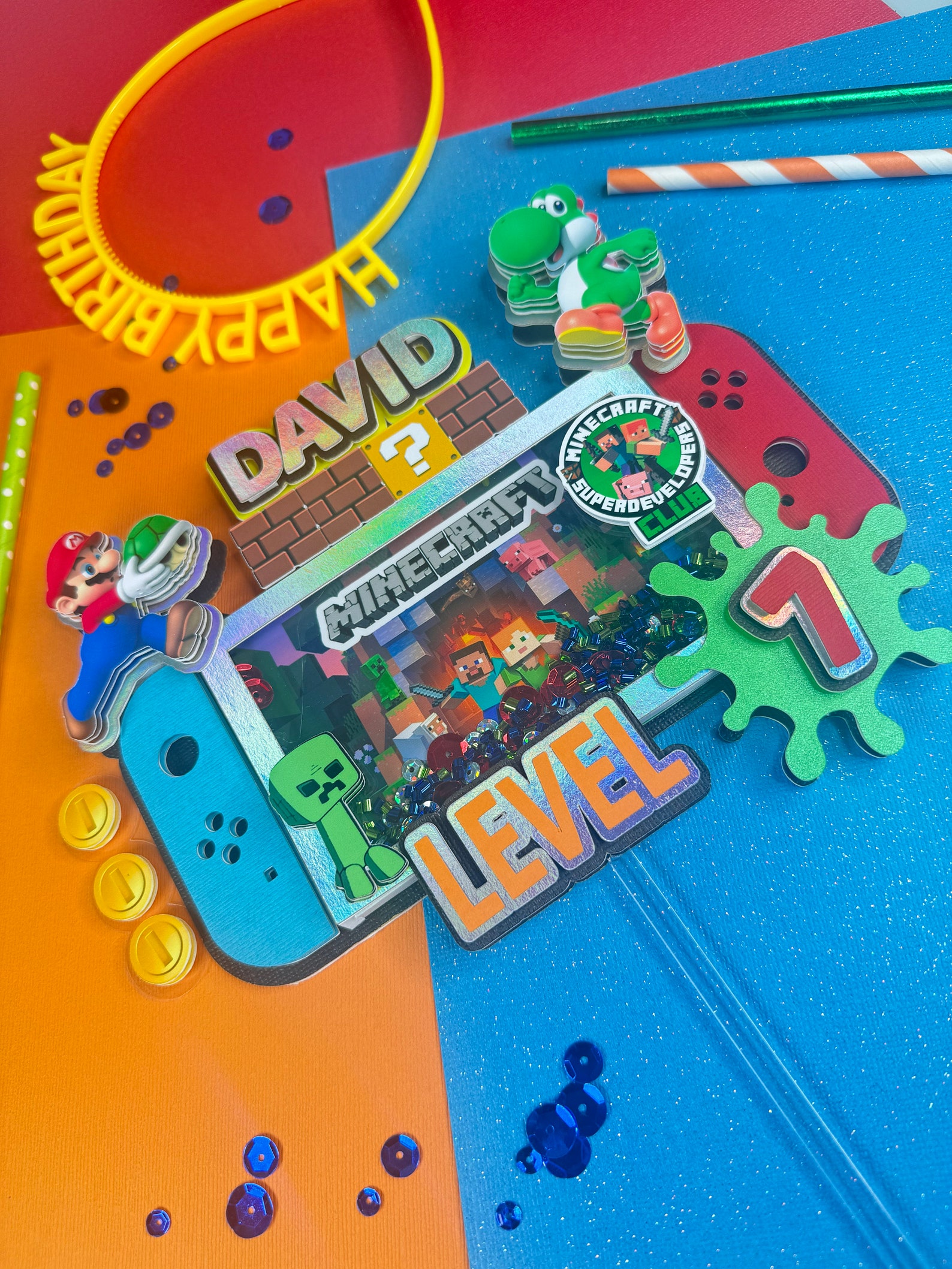 Gamer Cake Topper / Nintendo Switch Cake Topper / Smash Bros Cake ...