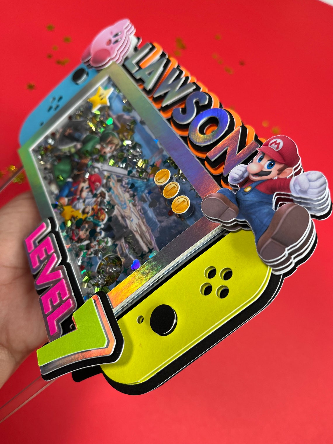 Gamer Cake Topper / Nintendo Switch Cake Topper / Smash Bros Cake ...