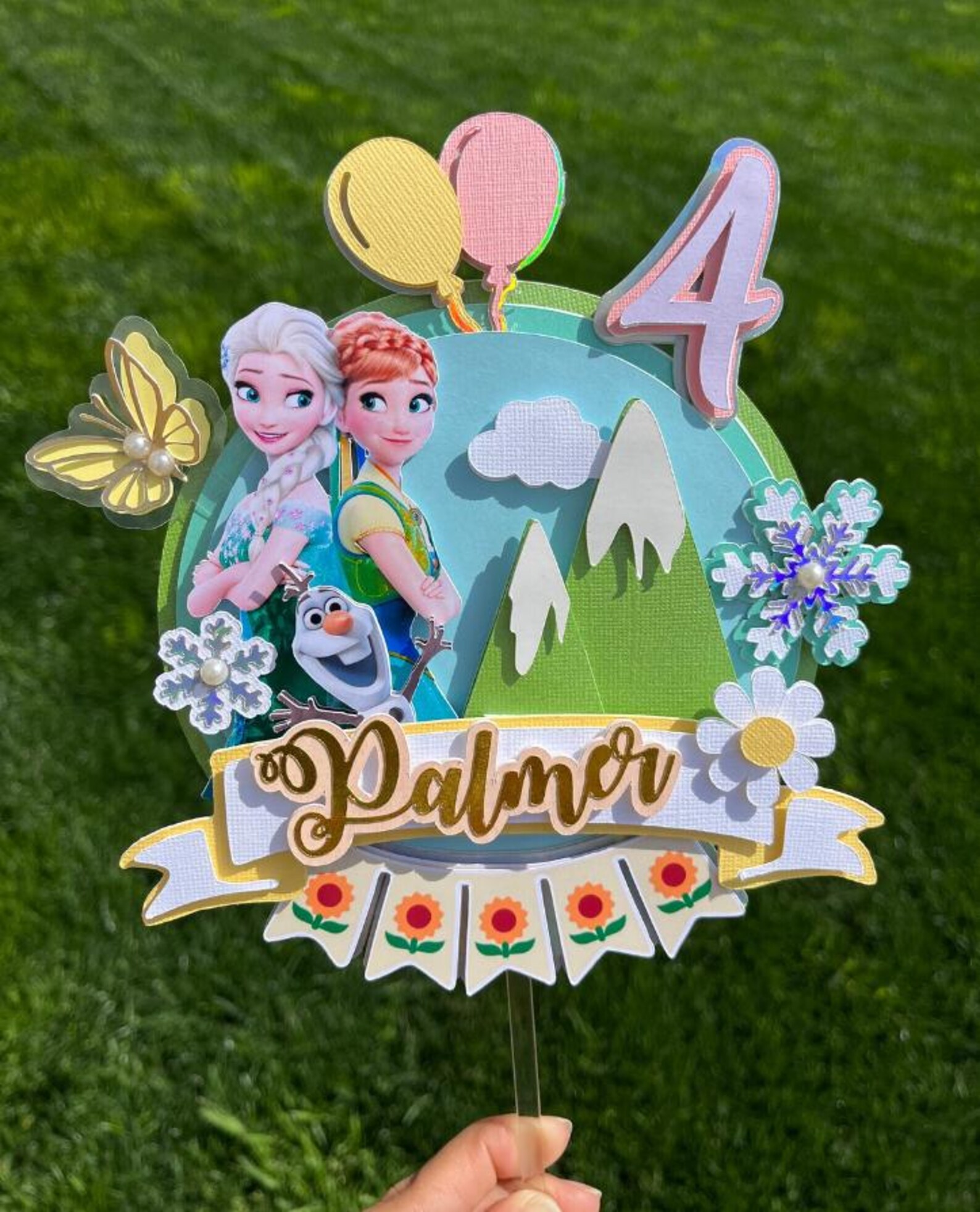 Frozen Cake Topper / Frozen 3D Topper / Frozen Topper / Frozen Birthday ...