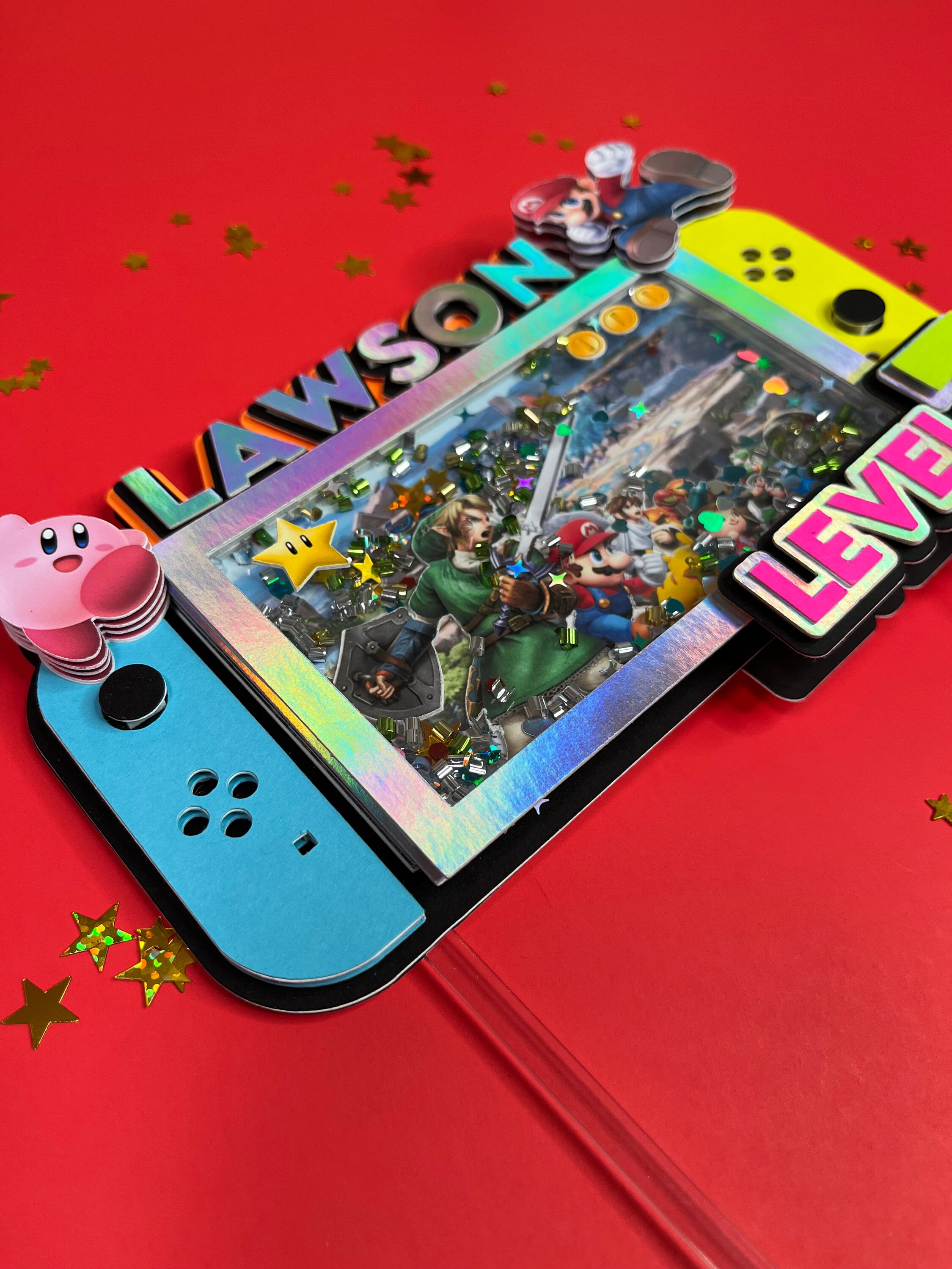 Gamer Cake Topper / Nintendo Switch Cake Topper / Smash Bros Cake ...