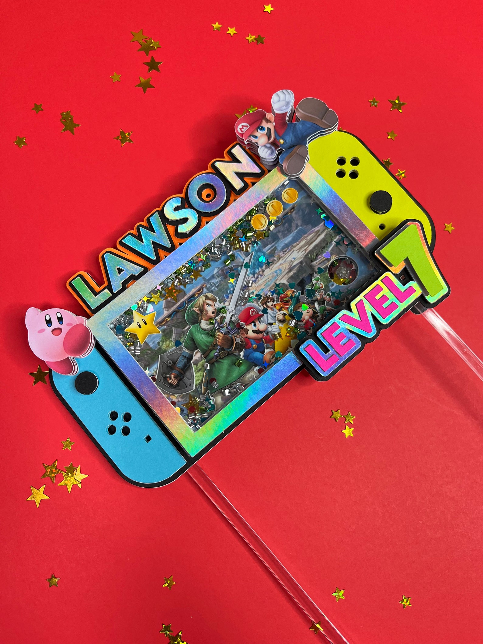 Gamer Cake Topper / Nintendo Switch Cake Topper / Smash Bros Cake ...