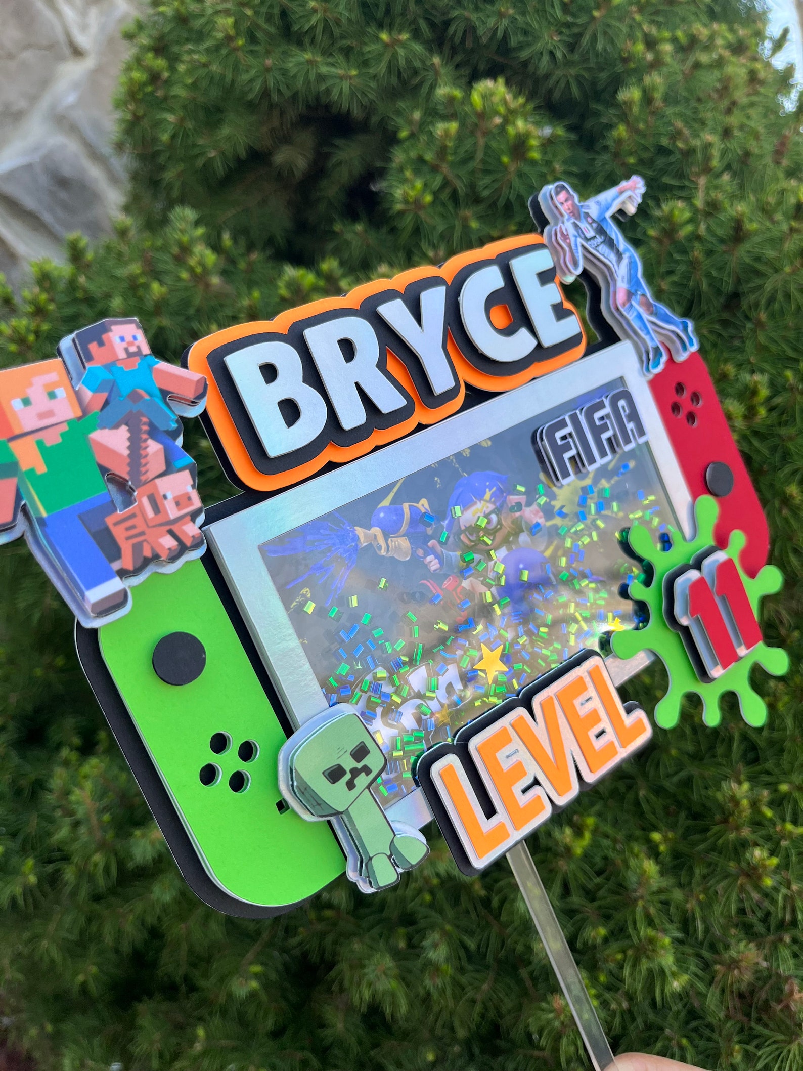 Gamer Cake Topper / Nintendo Switch Cake Topper / Smash Bros Cake ...