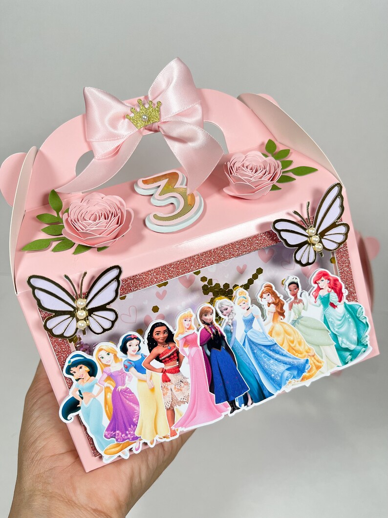 Princess Favor Boxes/princess Treat Box/princess Birthday Party ...