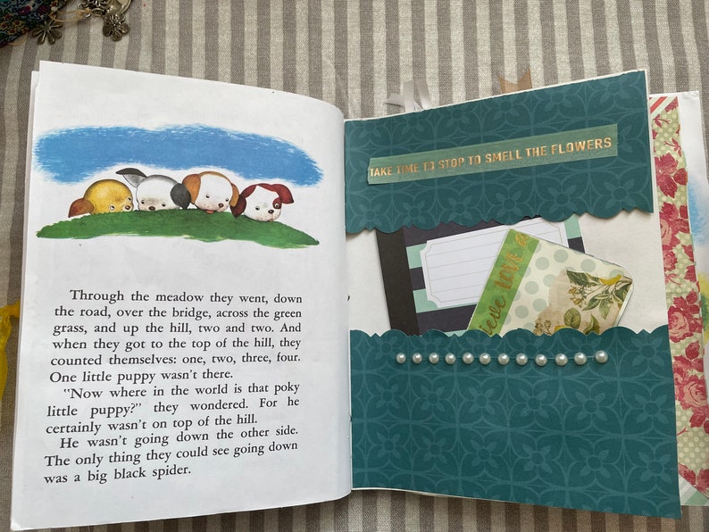 Little Golden Book “the Poky Little Puppy” Junk Journal - Etsy