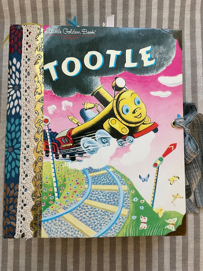Little Golden Book “tootle” Junk Journal - Etsy