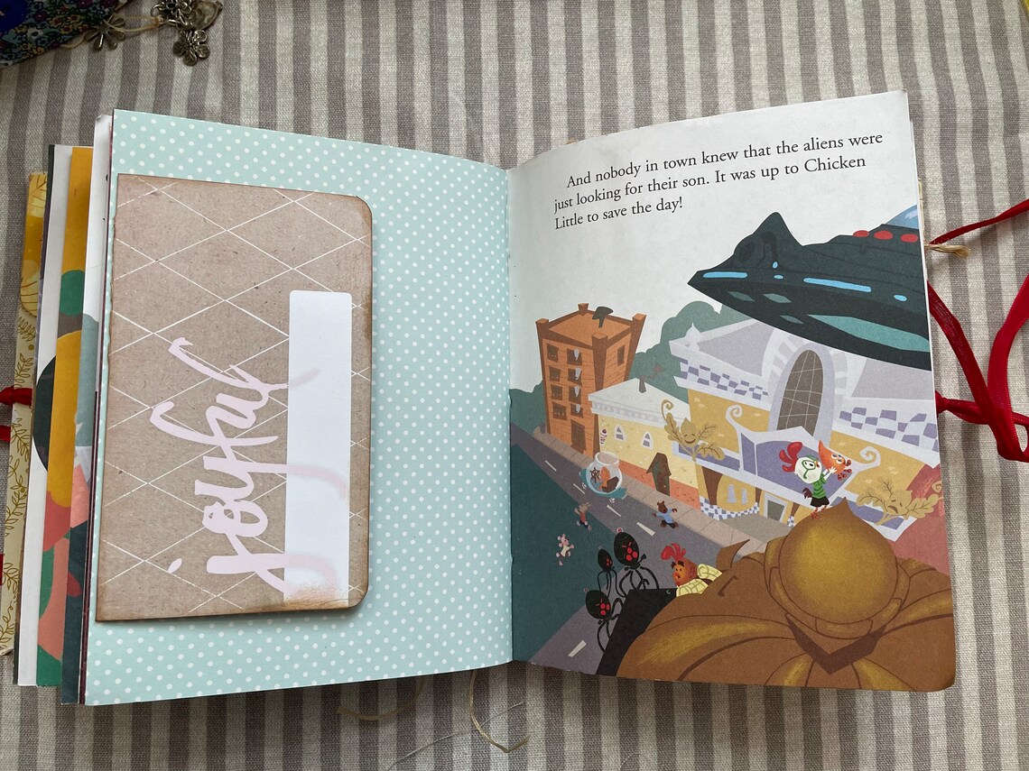 Little Golden Book “chicken Little” Junk Journal - Etsy