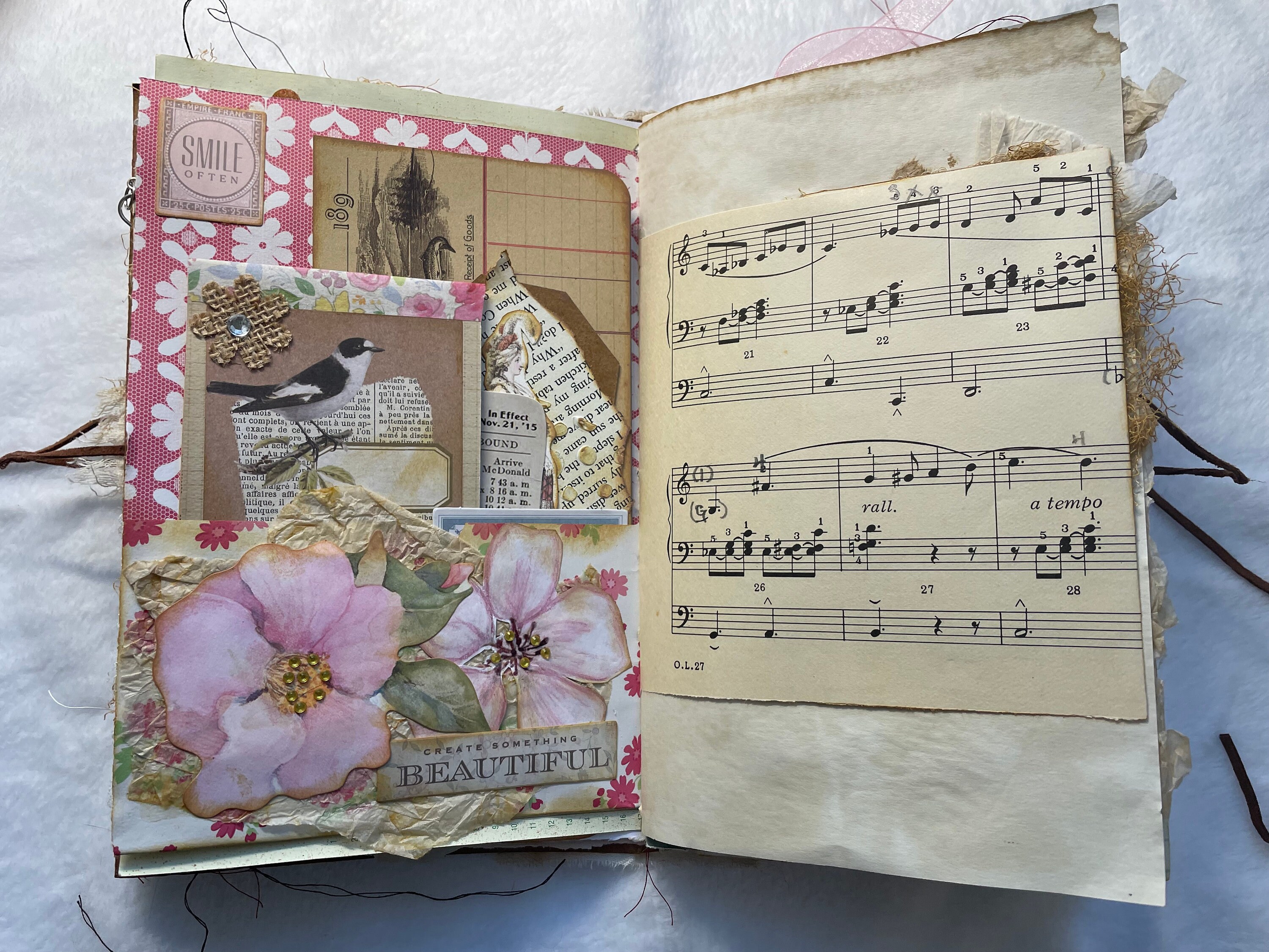 Soft Cover “smile” Junk Journal - Etsy