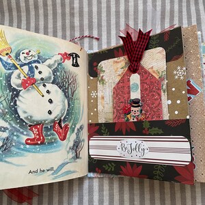 Little Golden Book “frosty the Snowman” Junk Journal - Etsy
