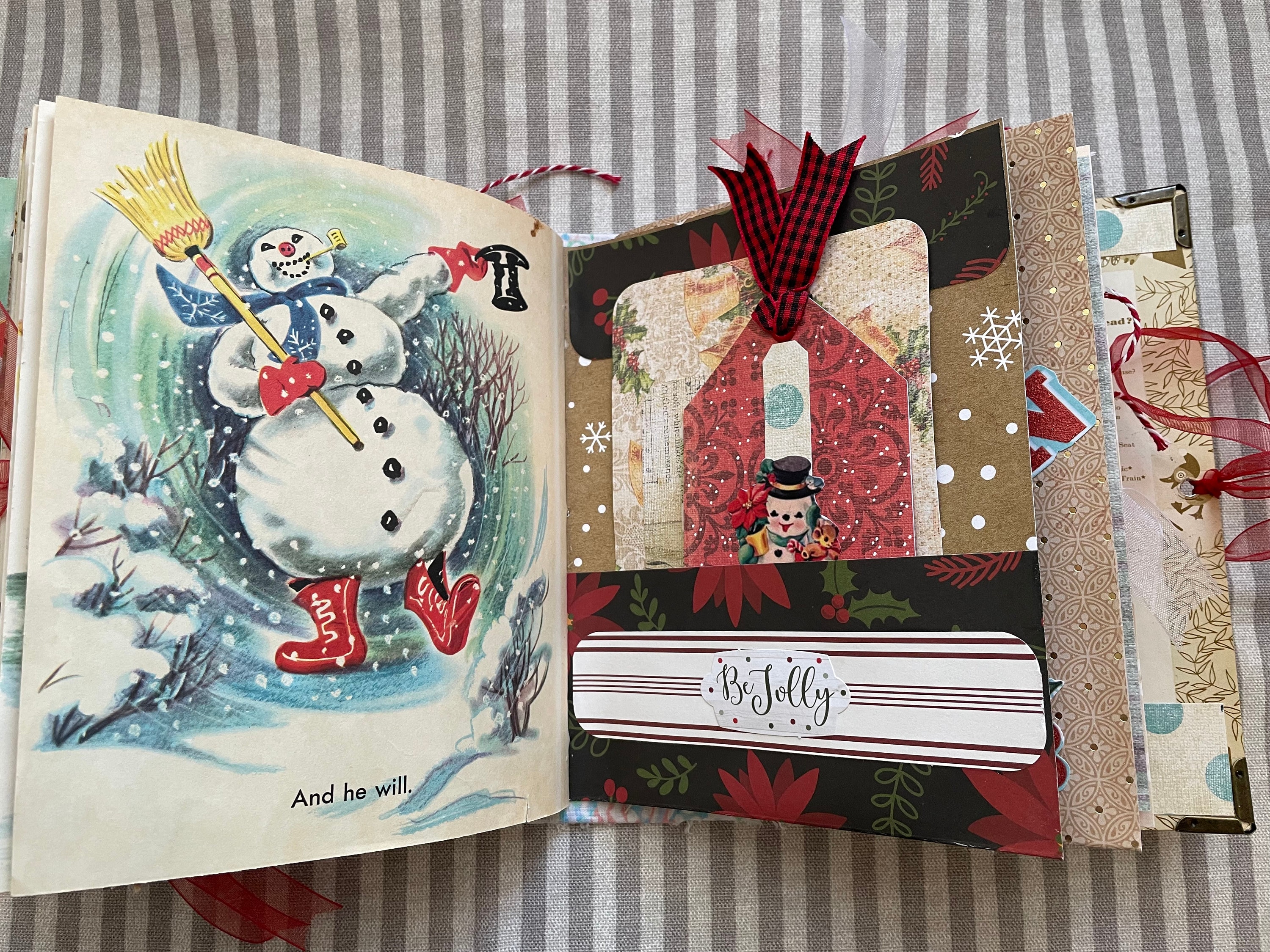 Little Golden Book frosty the Snowman Junk Journal - Etsy