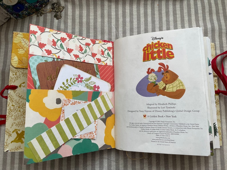 Little Golden Book “chicken Little” Junk Journal - Etsy