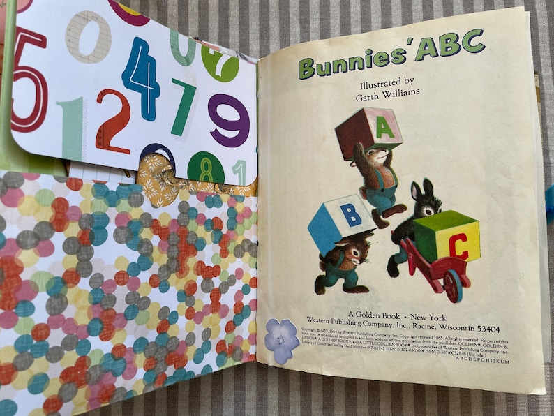 Little Golden Book “bunnies’ ABC” Junk Journal - Etsy