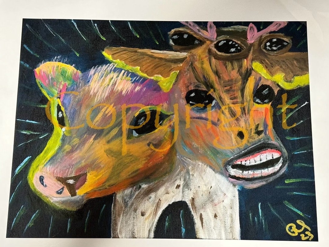 Dual Head Cow Print Star Wars Spin - Etsy