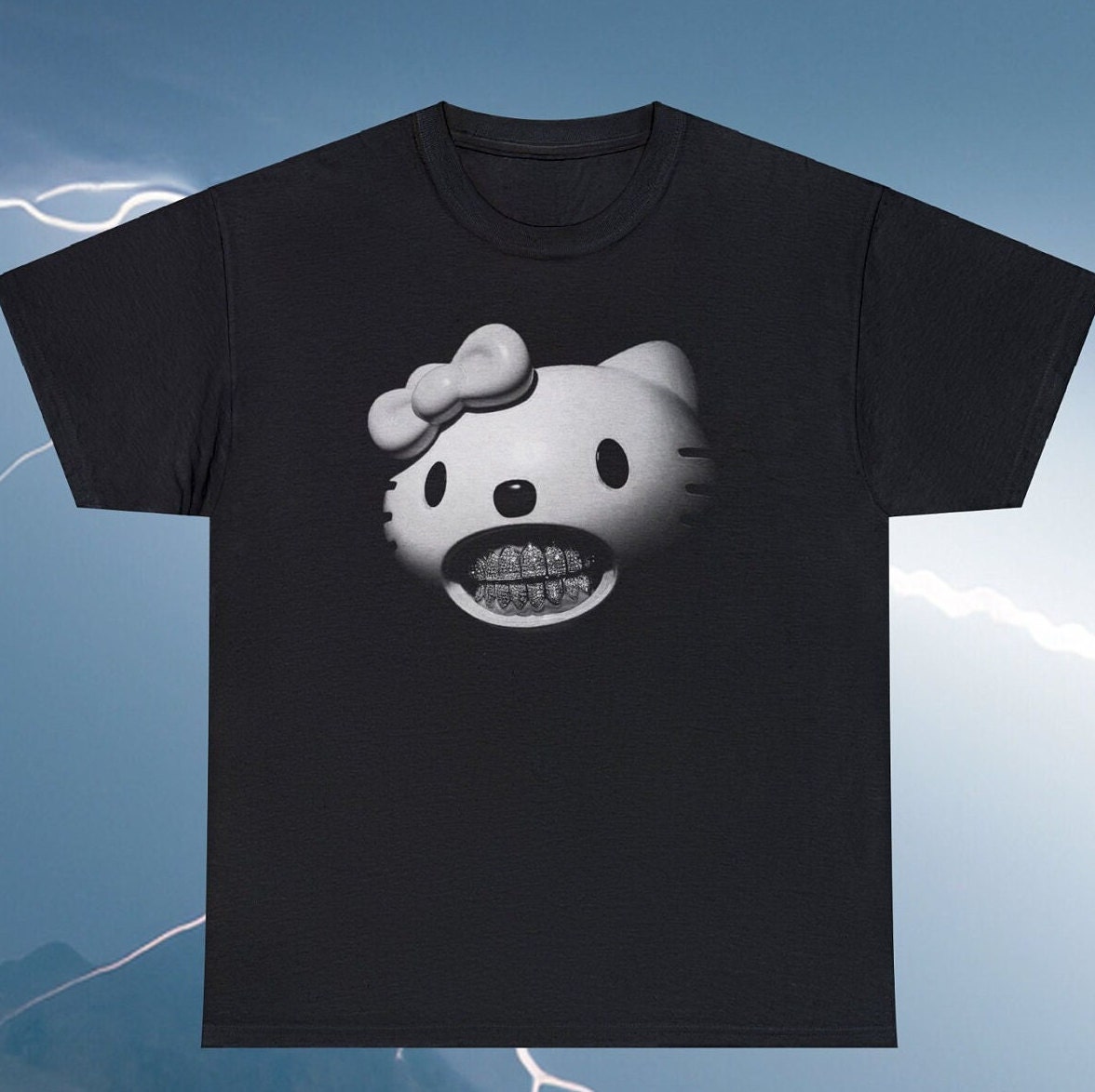 Hello Kittys Wearing Grillz, Cotton T-shirt Unisex, Gift for Him, Gift ...