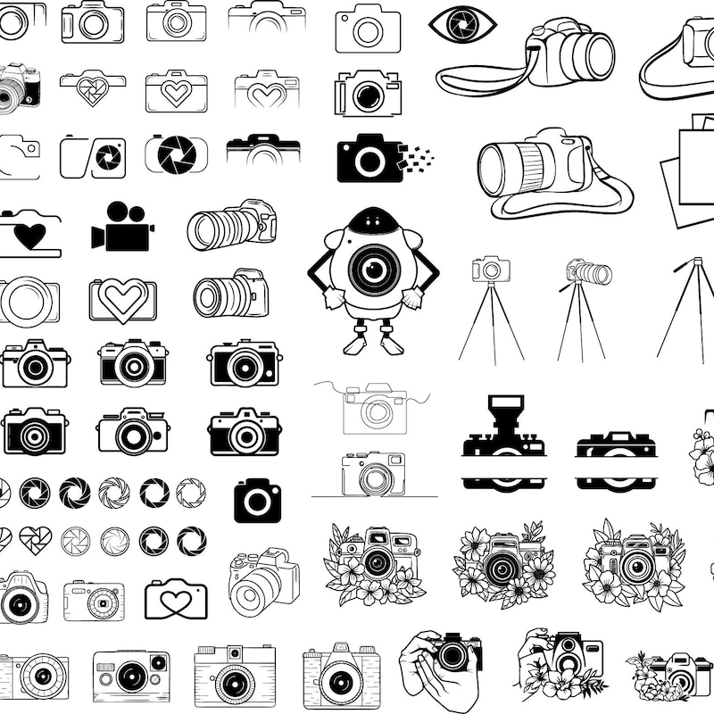 Camera Svg - Etsy