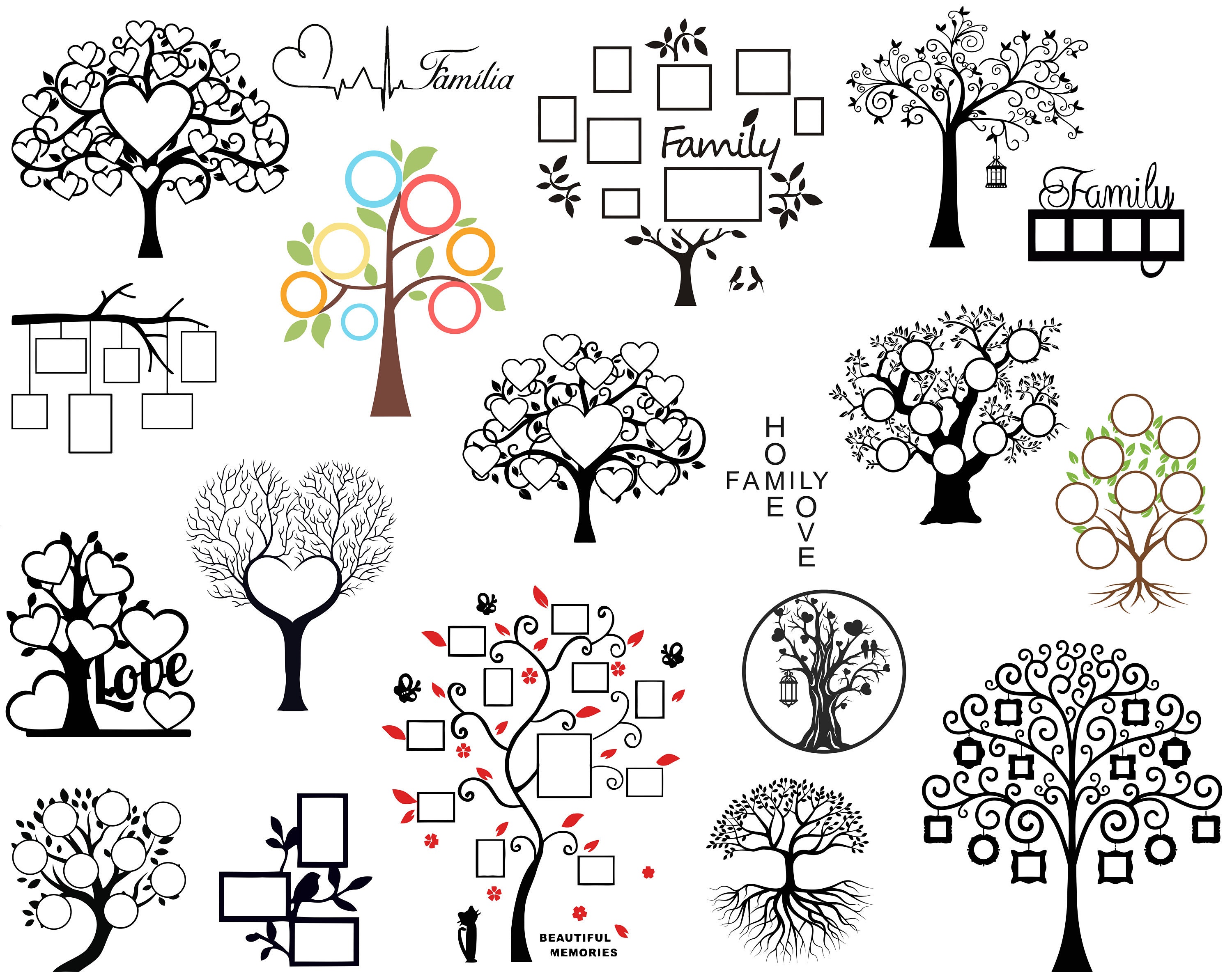 Family Tree Svg, Family Tree Cricut, Roots Svg,family Tree Png Files ...