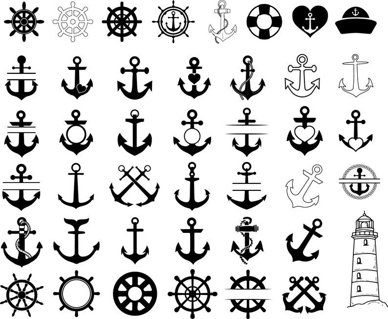 130 Nautical SVG Bundle,nautical PNG Bundle,nautical Clipart,nautical ...